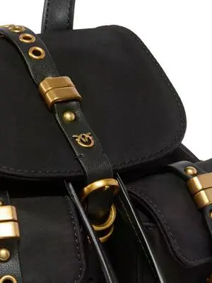 Pinko Small Backpack With Leather-effect Accents