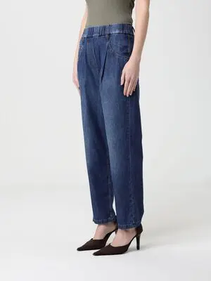 Brunello Cucinelli Baggy Fit Cotton Denim Jeans - Blue
