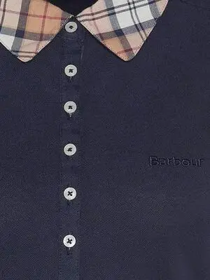 Barbour Cotton Polo Shirt With Check Collar