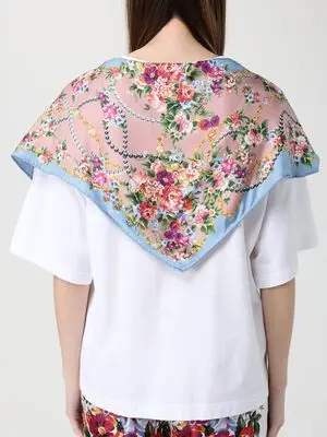 Dolce & Gabbana Cotton T-shirt With Scarf Detail
