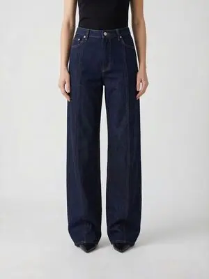 Sportmax Dora Palazzo Cotton Jeans - Blue