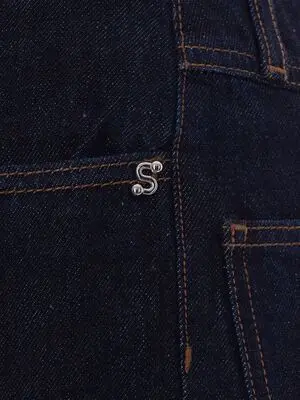 Sportmax Dora Palazzo Cotton Jeans - Blue