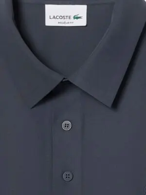 Lacoste Technical Fabric Polo Shirt - Grey 1