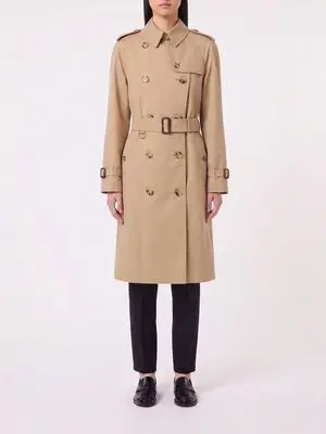 Burberry Cotton Double Breasted Trench Coat