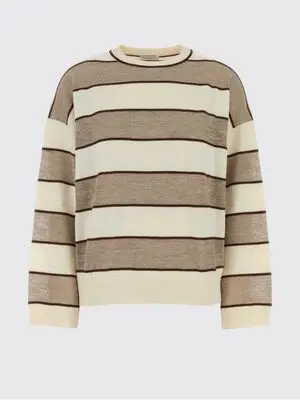 Brunello Cucinelli Striped Long Sleeve Sweater