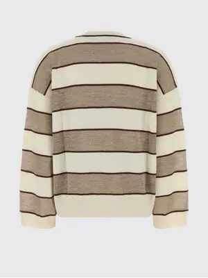Brunello Cucinelli Striped Long Sleeve Sweater