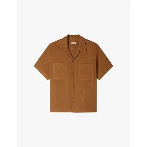 Sandro Openwork Short-sleeve Mesh Shirt
