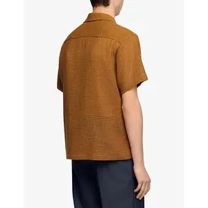 Sandro Openwork Short-sleeve Mesh Shirt