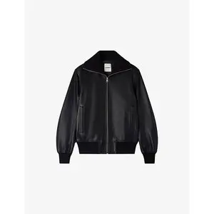 Sandro Zipped Leather Jacket