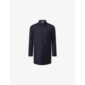 Paul Smith Classic-collar Long-sleeve Wool Coat