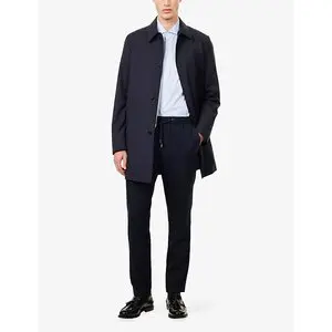 Paul Smith Classic-collar Long-sleeve Wool Coat