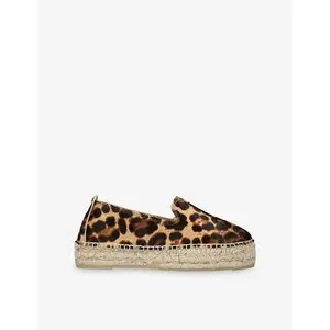 Manebí Leopard Print Leather Espadrilles - Mult/other