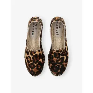 Manebí Leopard Print Leather Espadrilles - Mult/other