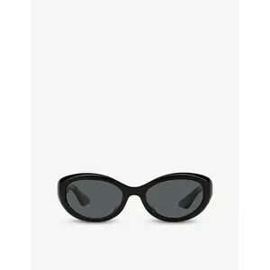 Oliver Spencer Round-frame Acetate Sunglasses - Black