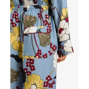 Marni Floral Wide-leg Satin Trousers - Mfb31