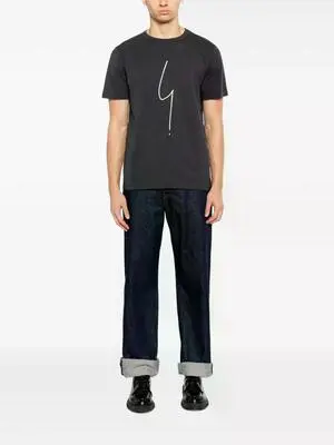 AGNES B. Short Sleeves Irony T-shirt - Grey