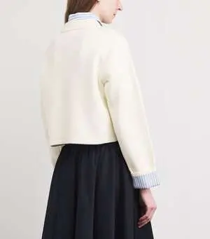 Sandro Wool-blend Cardigan With Contrast Trim