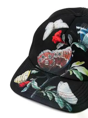 Undercover Butterfly-print Cap - Black