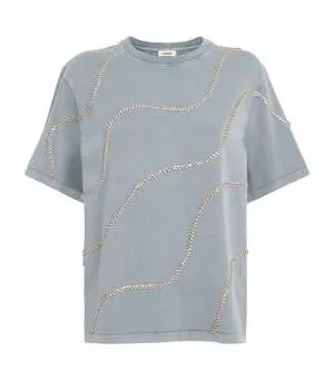 Sandro Cotton Embellished T-shirt
