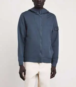 Stone Island Cotton-blend Ghost Zip-up Hoodie