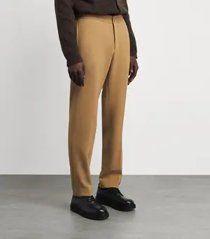 Sandro Stretch Jersey Trousers - Beige