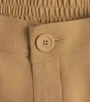 Sandro Stretch Jersey Trousers - Beige