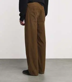 THE ROW Siouxie Corduroy Trousers - Brown