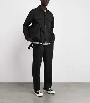 FRAME Cotton Straight Trousers