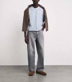 FRAME Wool Short-sleeve Cardigan