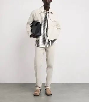 FRAME Cotton Canvas Trucker Jacket