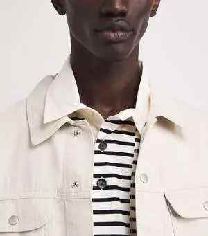 FRAME Cotton Canvas Trucker Jacket