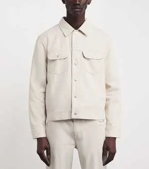 FRAME Cotton Canvas Trucker Jacket