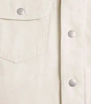 FRAME Cotton Canvas Trucker Jacket