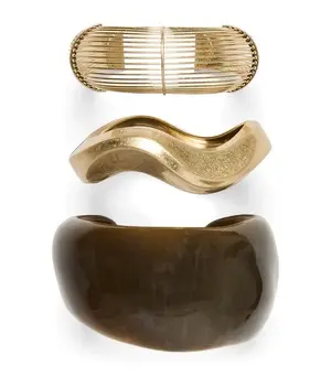 Marina Rinaldi Metal And Resin Bracelets - Yellow