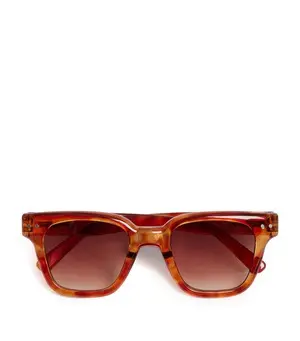 Bonpoint Tortoiseshell Square Sunglasses - Brown