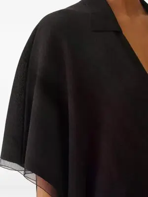 Fabiana Filippi Collared V-neck Dress - Black