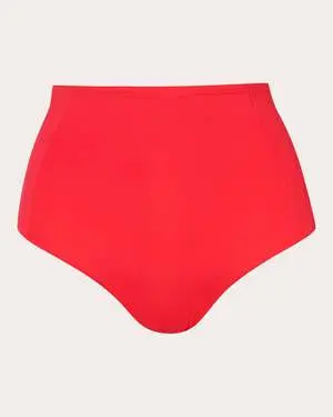 VERDELIMON Banes High-waist Bikini Bottom - Red