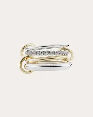 SPINELLI KILCOLLIN Nimbus Ring With Gray Diamonds And 18k Gold - Silver