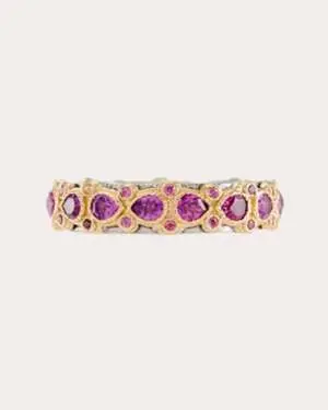 Armenta Rhodolite Stackable Ring - Purple