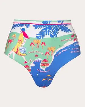 VERDELIMON Banes Careyes High-waist Bikini Bottoms - Multicolor