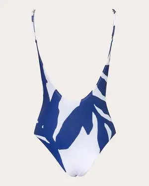 VERDELIMON Tulum Palms Scoop-back One-piece