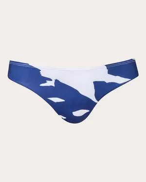 VERDELIMON Tunas Palms Low-rise Bikini Bottoms - Blue