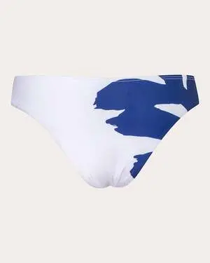 VERDELIMON Tunas Palms Low-rise Bikini Bottoms - Blue