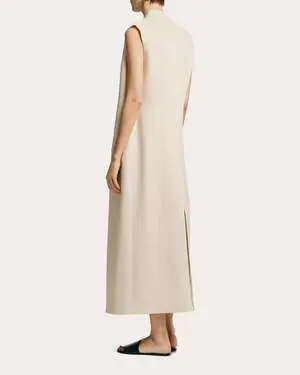 SEV Linen Shawl Collar Long Vest