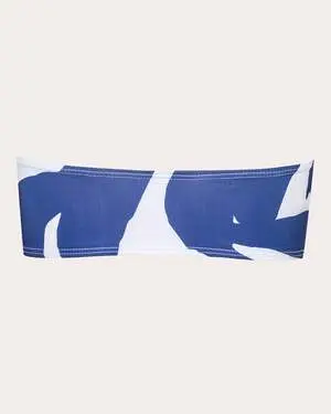 VERDELIMON Malibu Palms Strapless Bikini Top