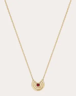 PARKFORD Ruby And 14k Gold Revival Pendant Necklace - Red