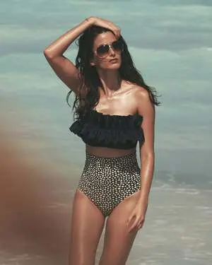 GIRLSMUSTHAVE Mia Polka Dot High-waist Bikini Bottom