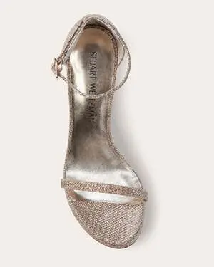 STUART WEITZMAN Nudist Metallic-leather Sandal