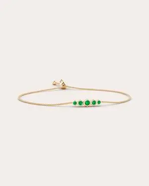 Natori Emerald And 14k Gold Bracelet - Multicolor