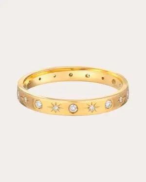ZOE LEV Starburst 14k Diamond Ring - Gold